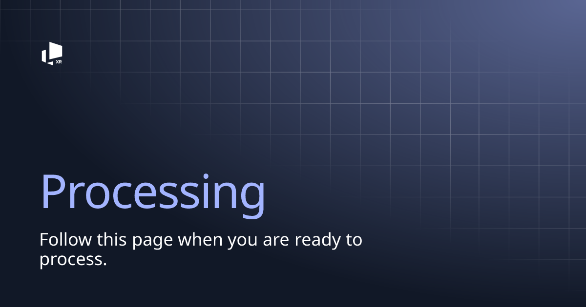 Processing | Marso Alpha | M-XR Docs